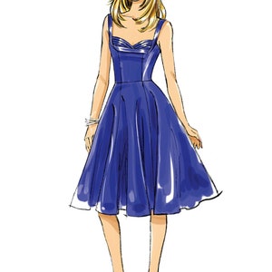 Butterick B5882 / Simplicity 9284 Gertie Retro Sweetheart Neckline ...