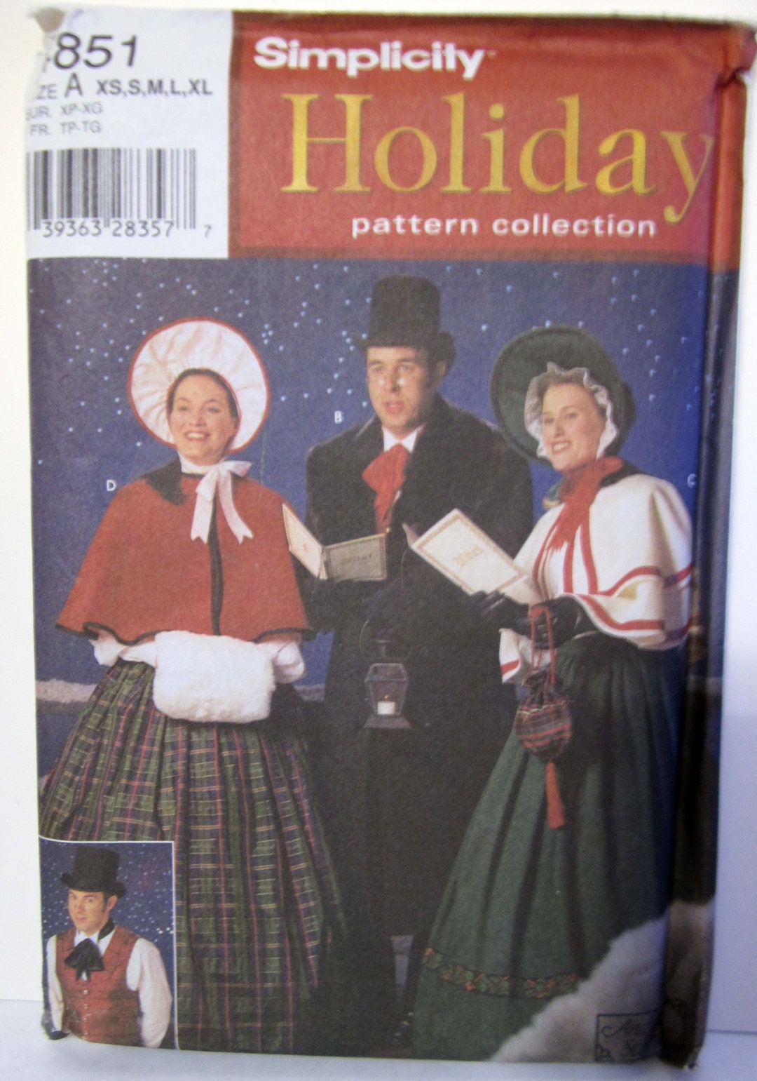 OOP Christmas Costumes Vintage #1 - Your Choice of Craft Sewing ...