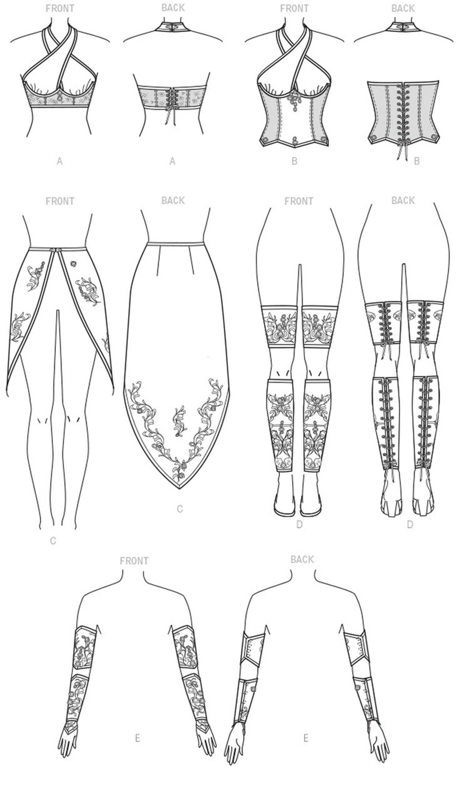 COSPLAY by Mccall's Oop M2102 POWER BRACE Misses Fantasy Superheroine ...