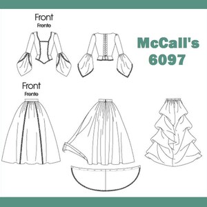 Mccall's M6097 Misses C1870 Victorian Renaissance Revival Sewing ...