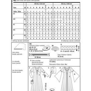 Burda 7468 Medieval Dress & Bonnet Misses Costume Sewing Pattern (all ...