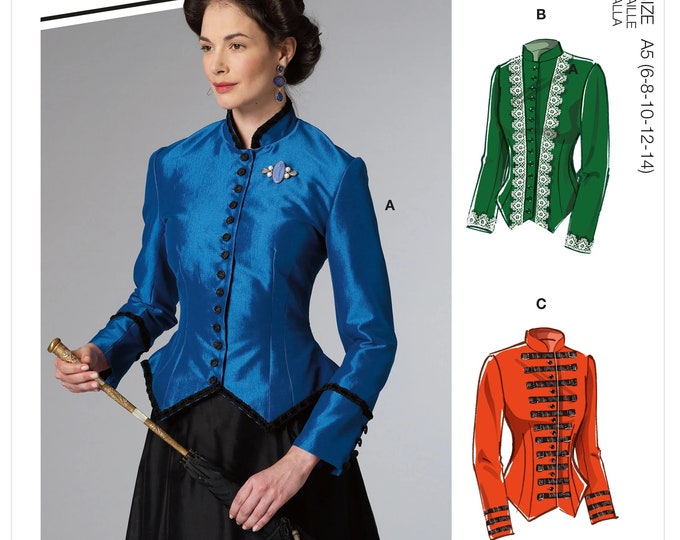Butterick B6400 / Mccall's M8134 Misses Victorian/edwardian Steampunk ...