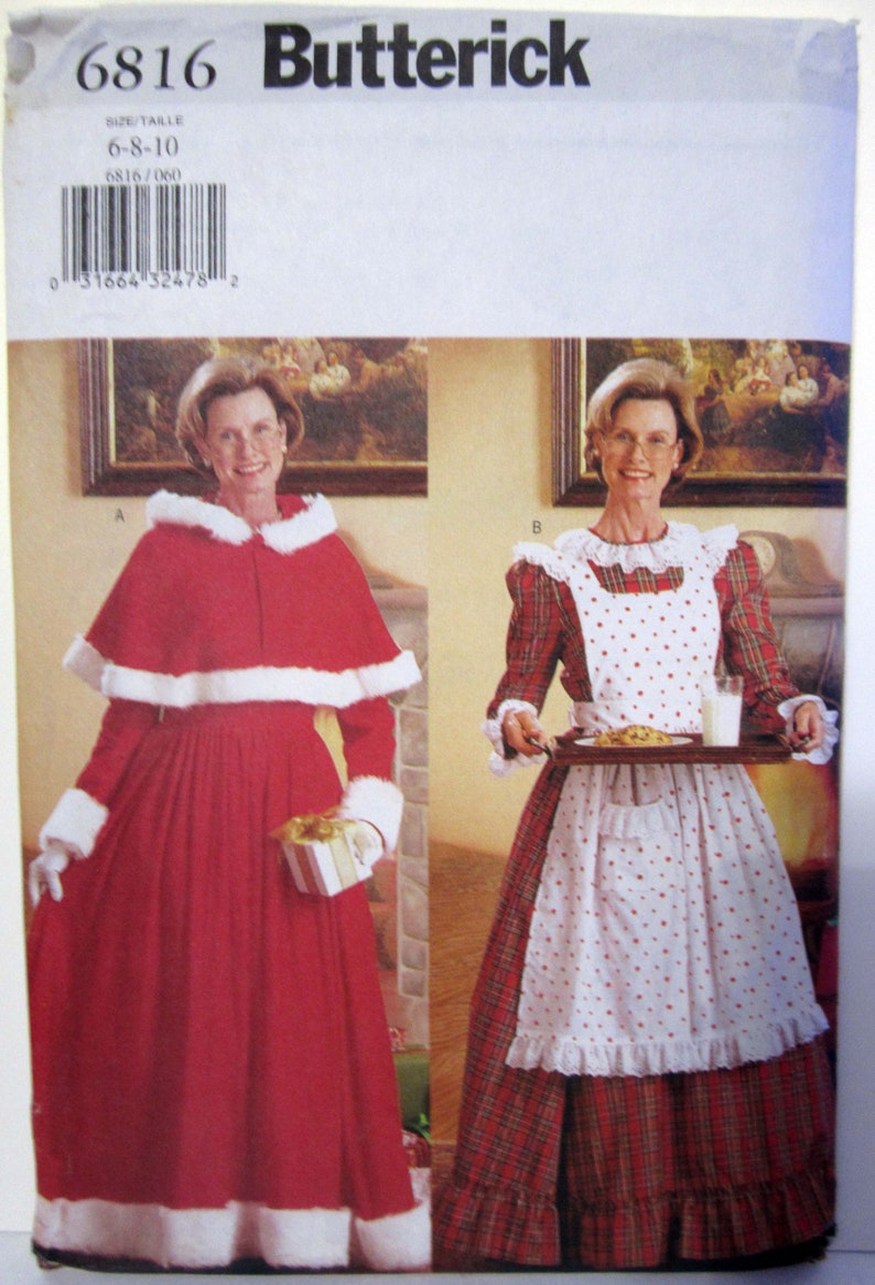OOP Christmas Costumes Vintage #1 - Your Choice of Craft Sewing ...