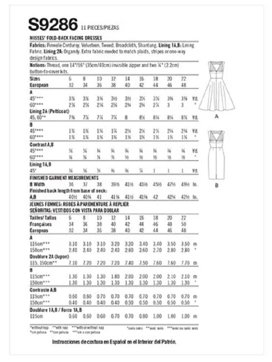 Butterick B6094 / Simplicity S9286 Gertie Retro Misses' - Etsy