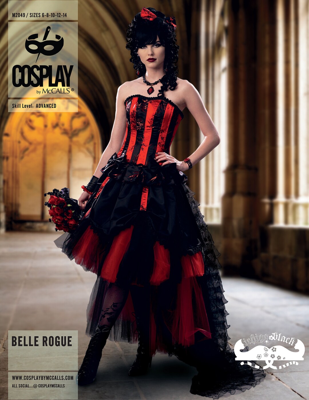 COSPLAY by Mccall's Oop M2049 BELLE ROGUE Misses Victorian Corset Skirt ...