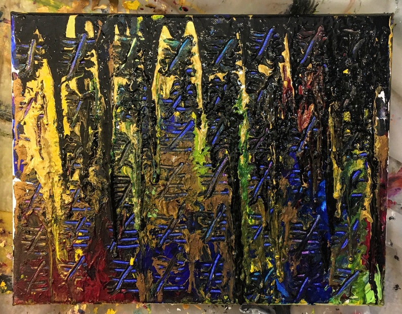 Counting the Days Abstract Painting - Etsy