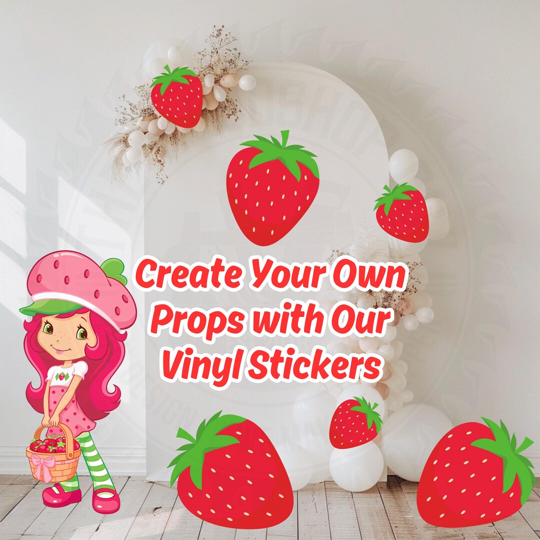 Strawberry Shortcake Props, Strawberry Shortcake Cutouts, Strawberries ...