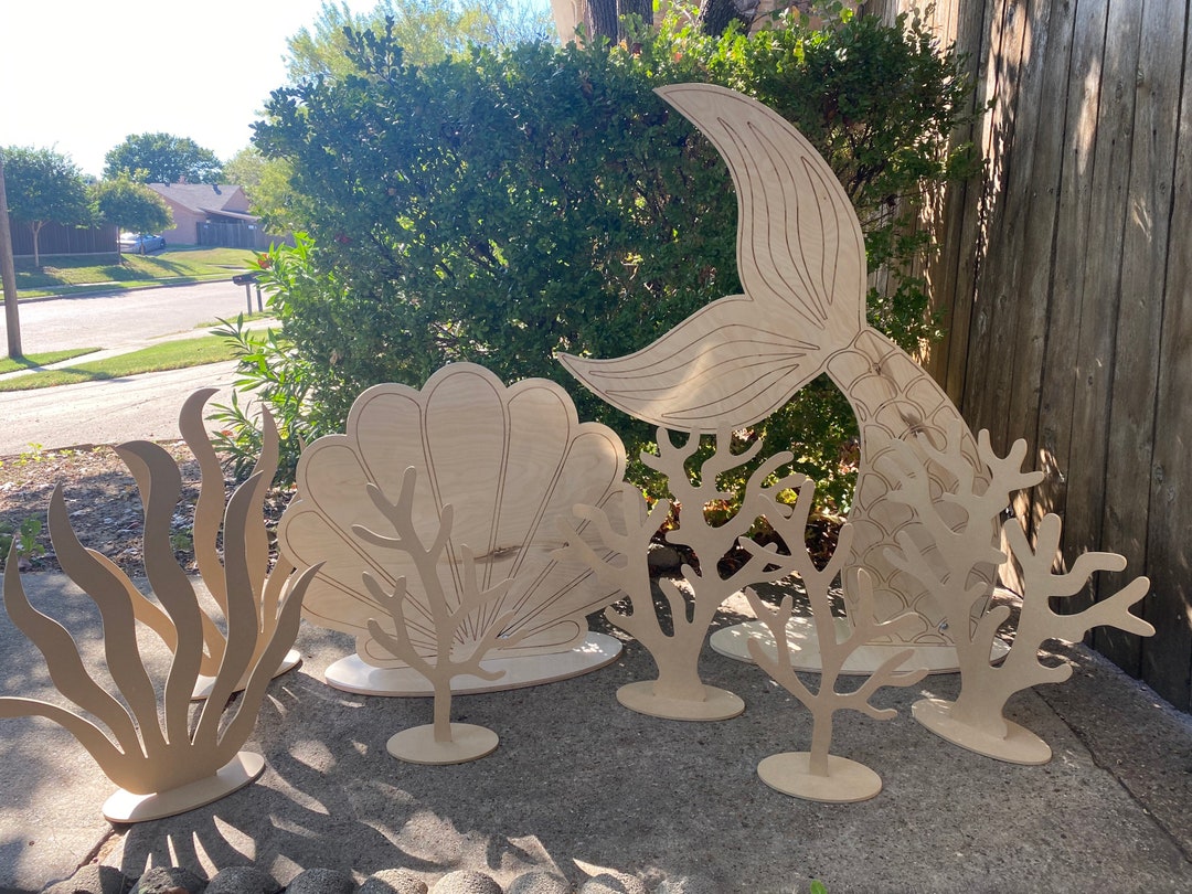 Under the Sea, Coral Reefs, Mermaid Tail, Sea Shell, Coral Reef Wood ...