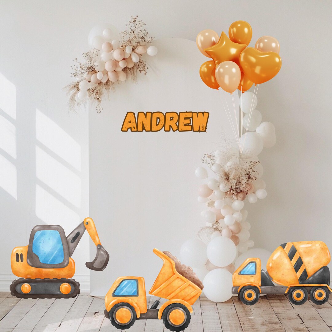 Construction Truck Props, Construction Theme, Construction Party, DIY ...
