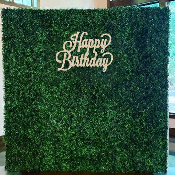 Happy Birthday Birthday Banner Happy Birthday Sign Back - Etsy