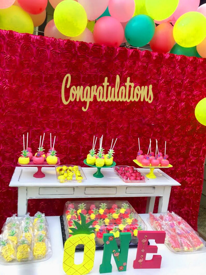 Congratulations Wood Sign Backdrop Signs Party Decorations - Etsy