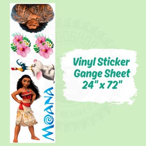 Hawaii Props, Moana DIY, Moana Party Decor, Moana Props, Moana Vinyl ...