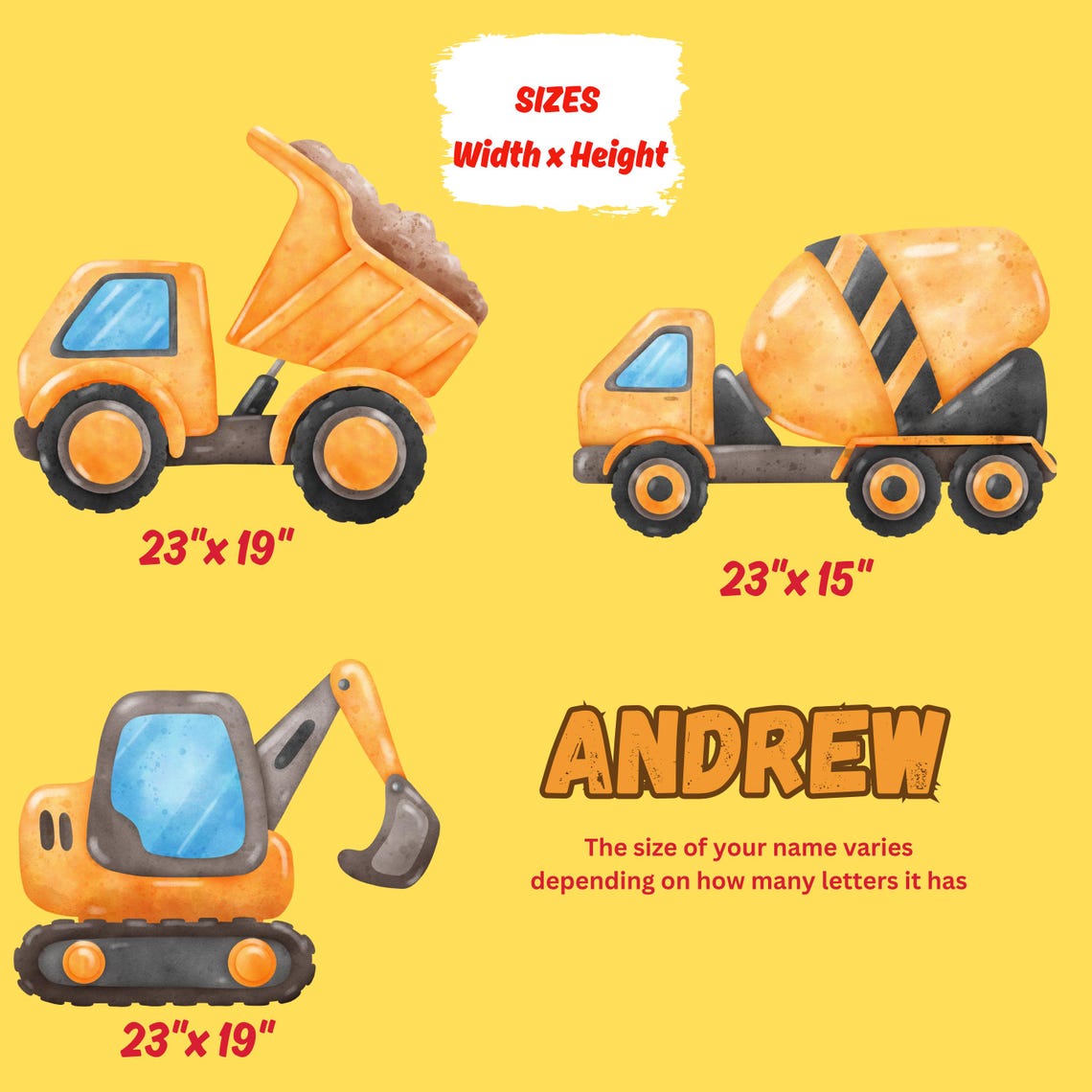 Construction Truck Props, Construction Theme, Construction Party, DIY ...