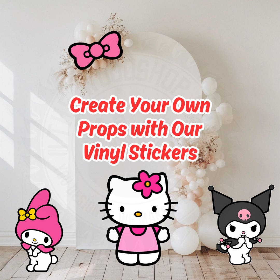 Hello Decor, Kitty Props, Kitty Cutouts, Kitty DIY Props, Kitty Large ...