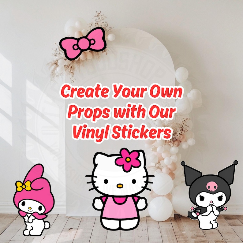 Hello Decor, Kitty Props, Kitty Cutouts, Kitty DIY Props, Kitty Large ...