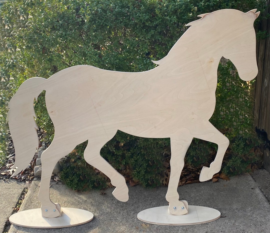 Horse Cutout, Horse Prop, Wood Horse, Party Decor, Caballo De Madera ...