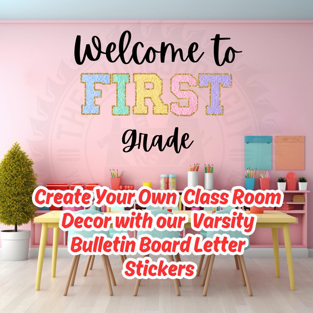 Varsity Bulletin Board Letters, Printed Bulletin Board Letters, Varsity ...