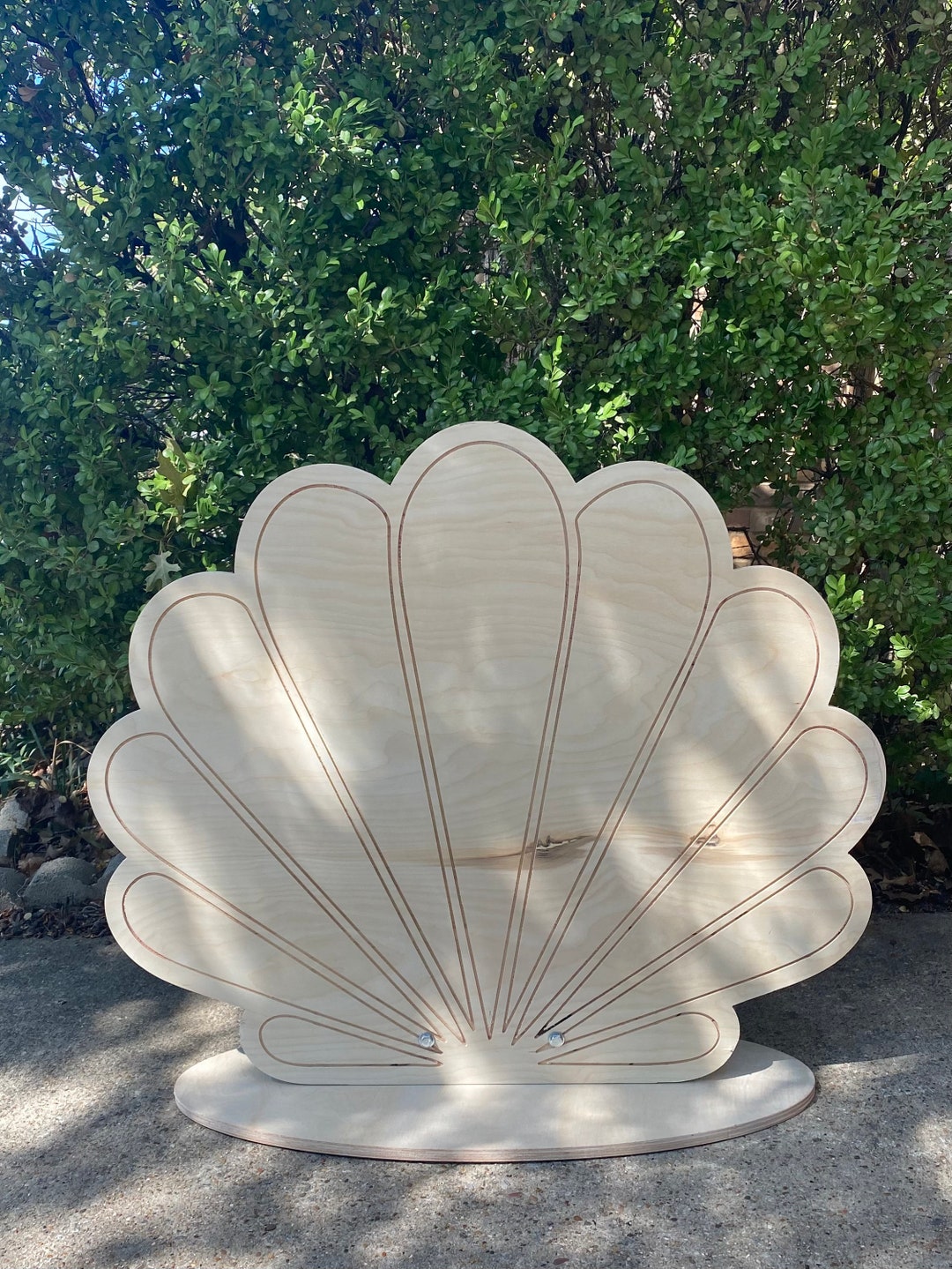 Enchanting Sea Shell Wood Prop | Mermaid Theme Decor | Under the Sea ...