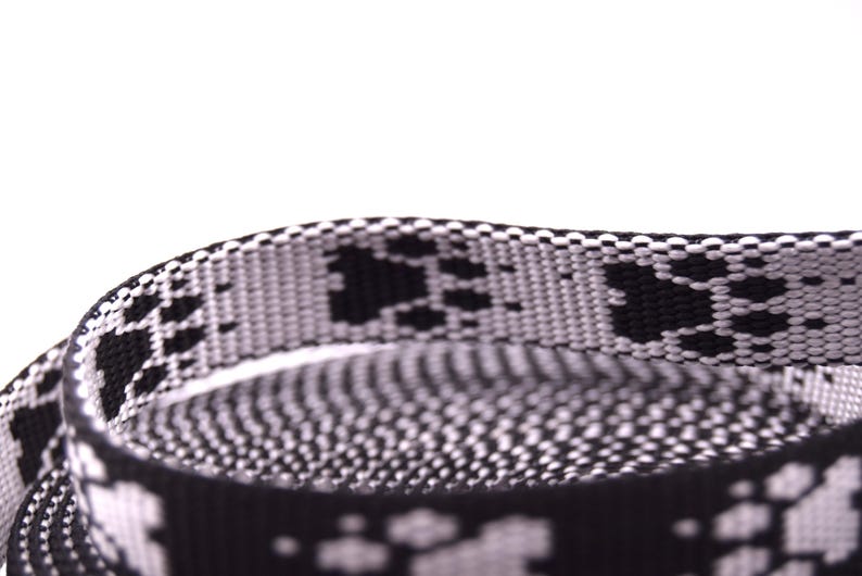 Sample Webbing Paw Print, 16 Mm Wide, Available in 10 Color Variations ...
