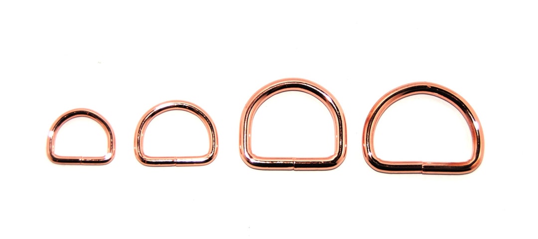 5 x anillo en D de acero soldado de 30 mm de oro rosa anillo ...