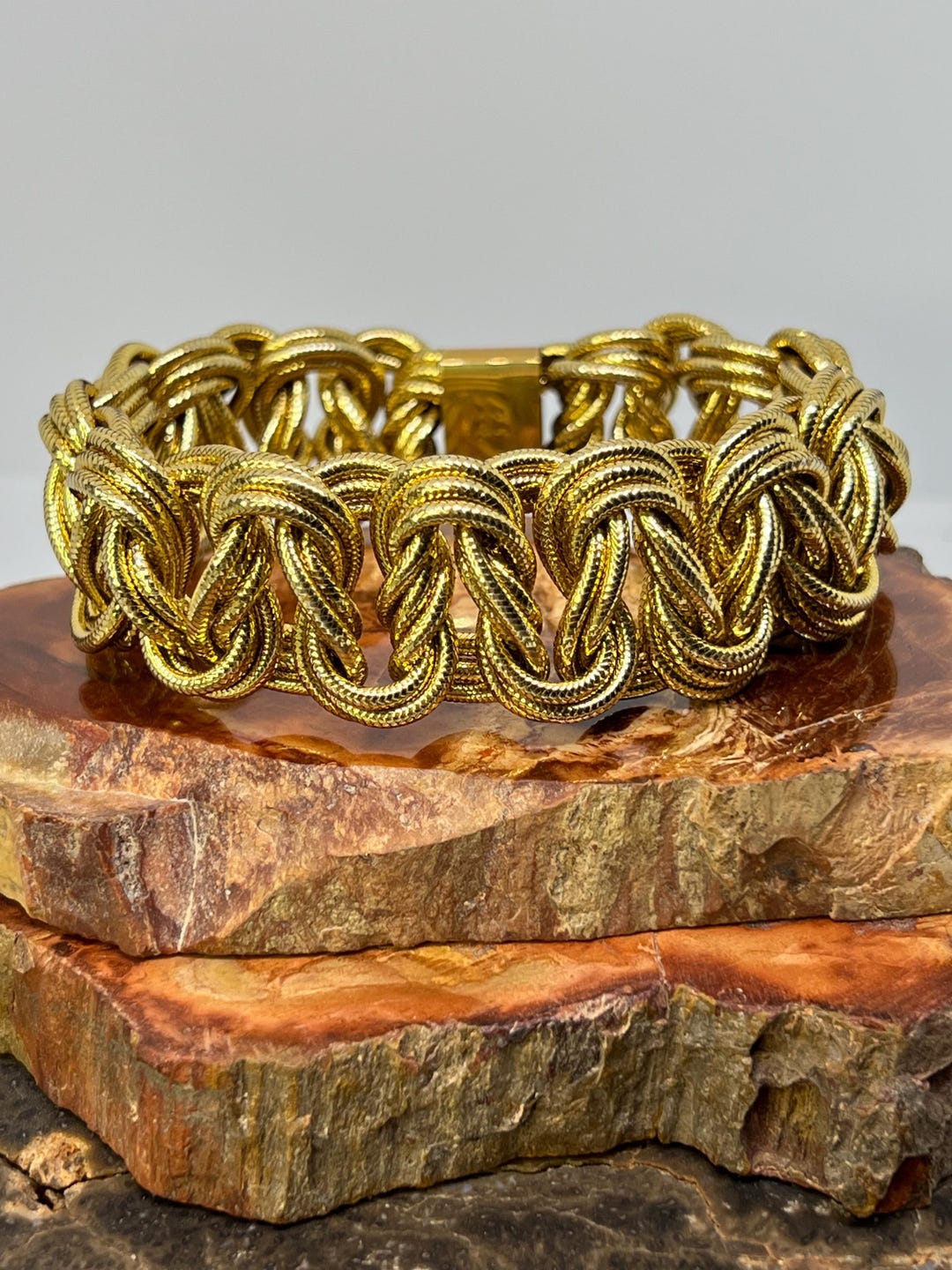 Splendido Oro Sillace 14k Gold Over Silicon-florence Ricami Stretch ...