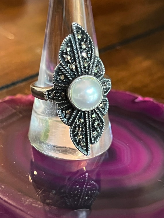 Judith jack marcasite pearl - Gem