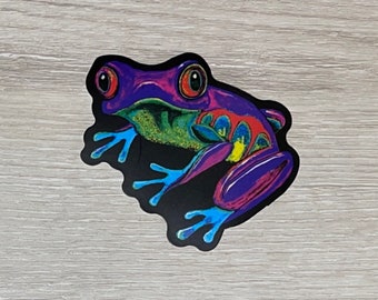 Colorful Frog - Etsy