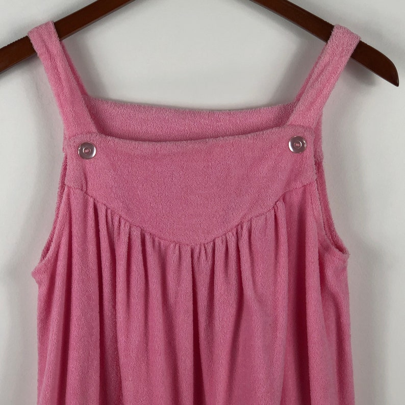 Vintage Pink Terry Cloth Jumper Dress Coverup by That Look - Etsy UK