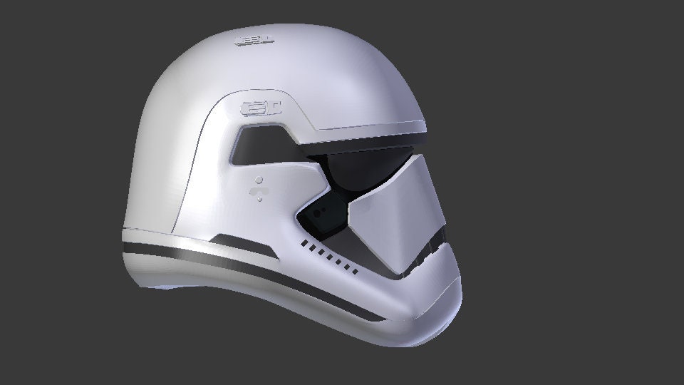 First Order Stormtrooper 3d Print File STL Helmet ONLY Based on 501st ...