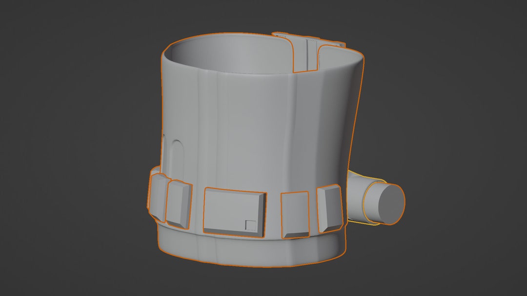 First Order Stormtrooper 3d Print File (STL) - Abdomen Only - Based on ...