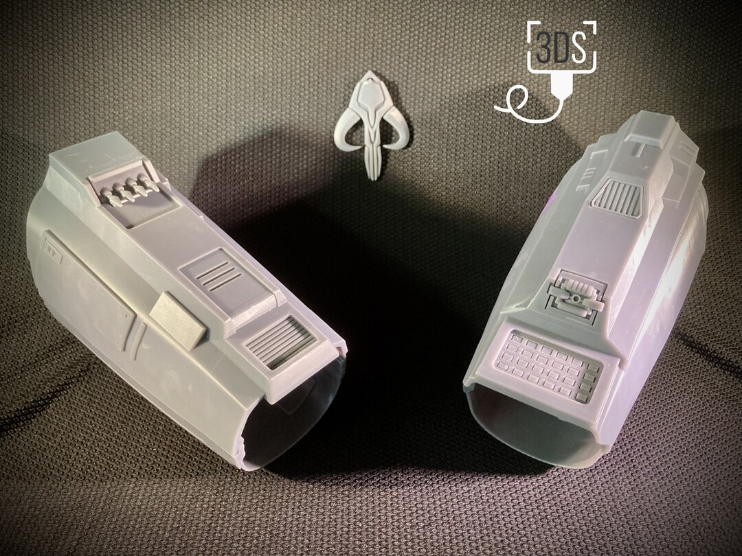 Ax Woves Death Watch Style Mandalorian Gauntlets/vambraces - Etsy