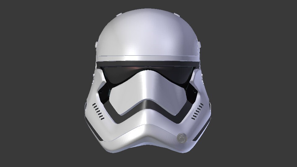 First Order Stormtrooper 3d Print File (STL) - Helmet ONLY - Based on ...