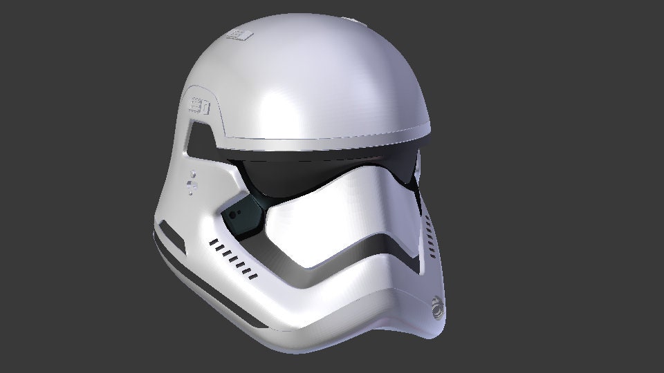 First Order Stormtrooper 3d Print File STL Helmet ONLY Based on 501st ...