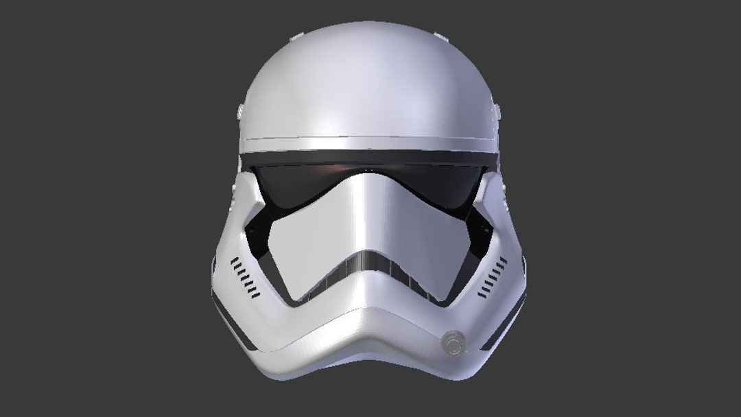 First Order Stormtrooper 3d Print File (STL) - Helmet ONLY - Based on ...