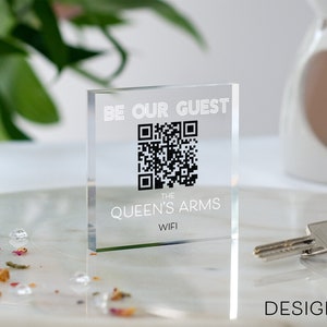 Business Wifi Sign | Hotel Wifi | Public Wifi | QR Code Scanner | Guest ...