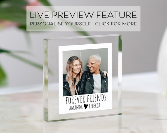Best Friend Photo Gift Forever Friends Gift for Her Best - Etsy