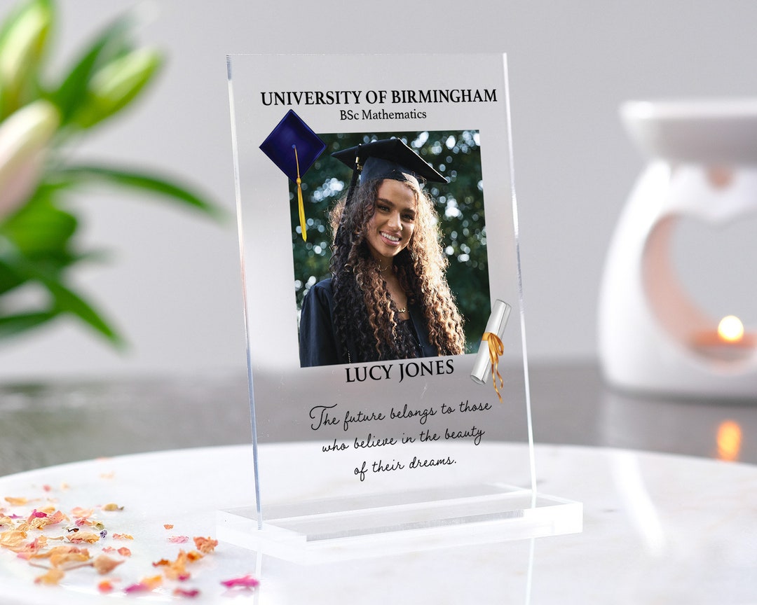 Graduation Plaque | Graduation Gift for Her / Him | Personalised ...