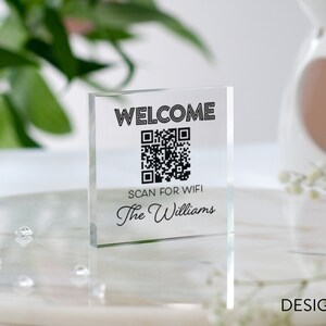 Personalised Wifi Sign | QR Code Scanner | Guest Wifi Password | Wifi ...