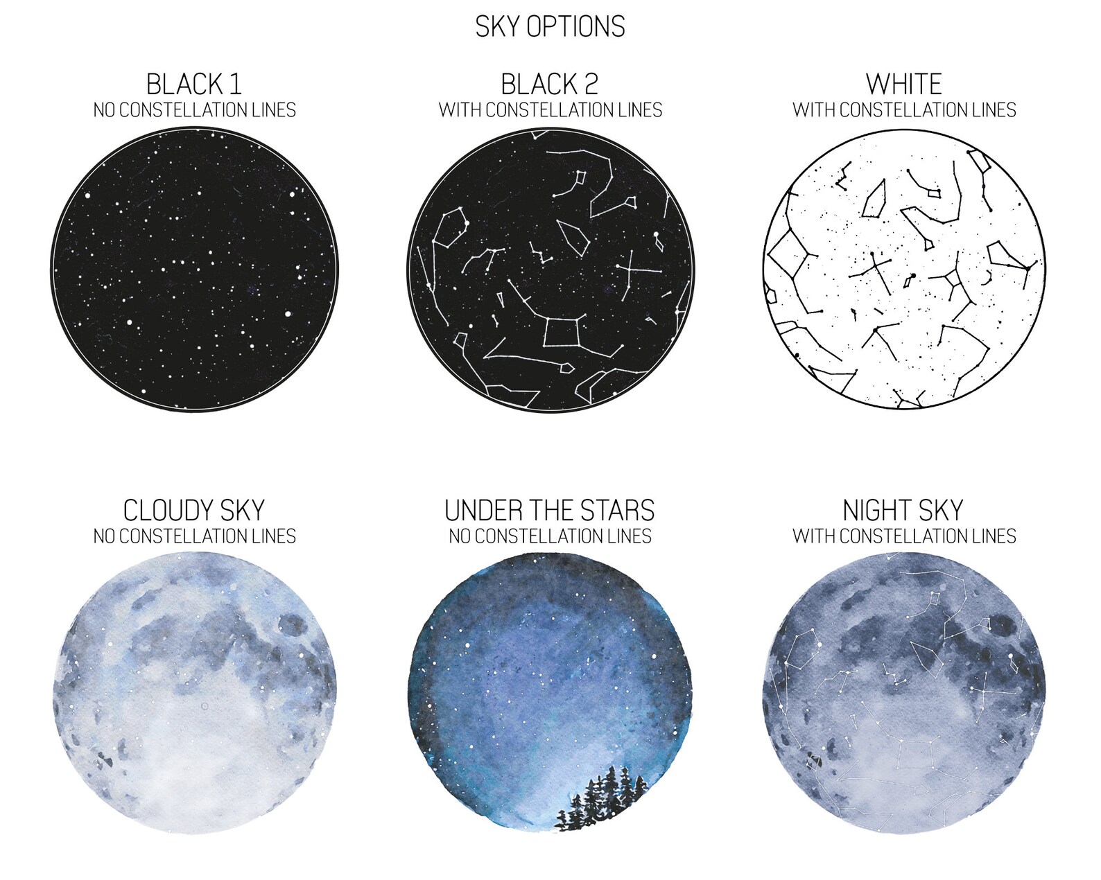 Custom Birth Star Map, Personalised Constellation Gift With Stand, Gift ...