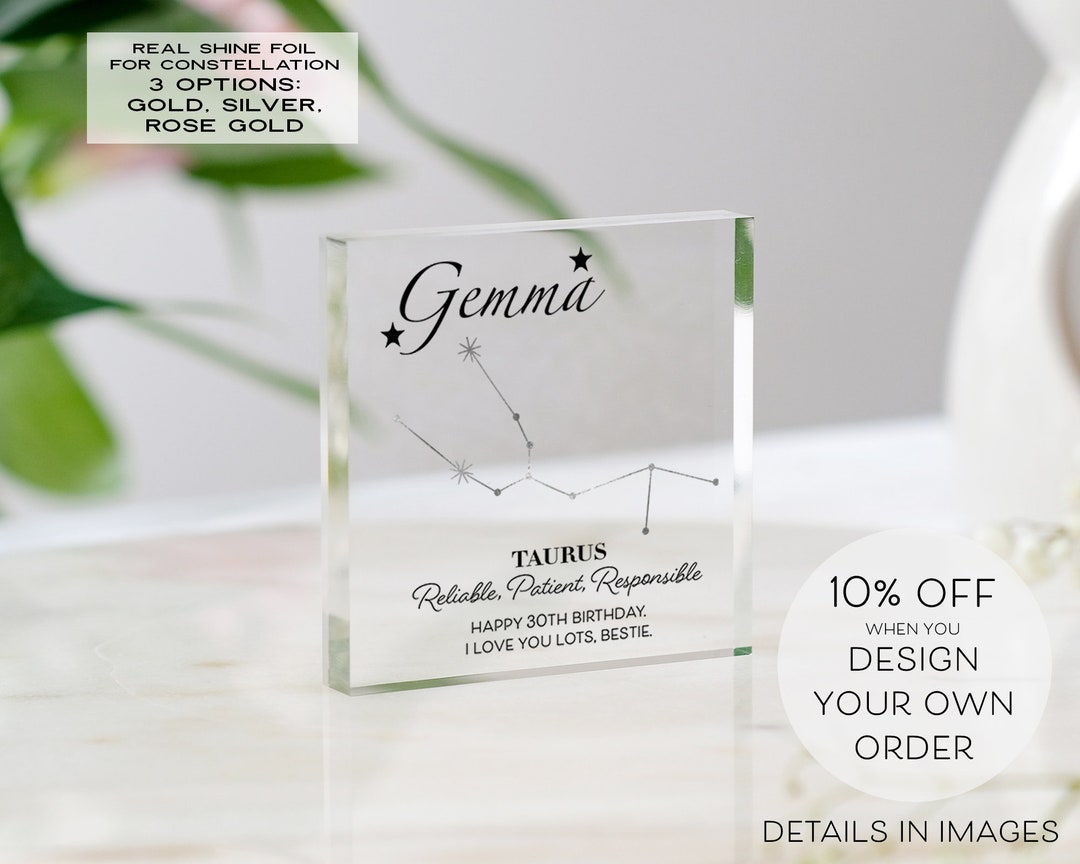 Taurus Gift | Birthday Present Taurus | Zodiac Gift | Horoscope Gift ...