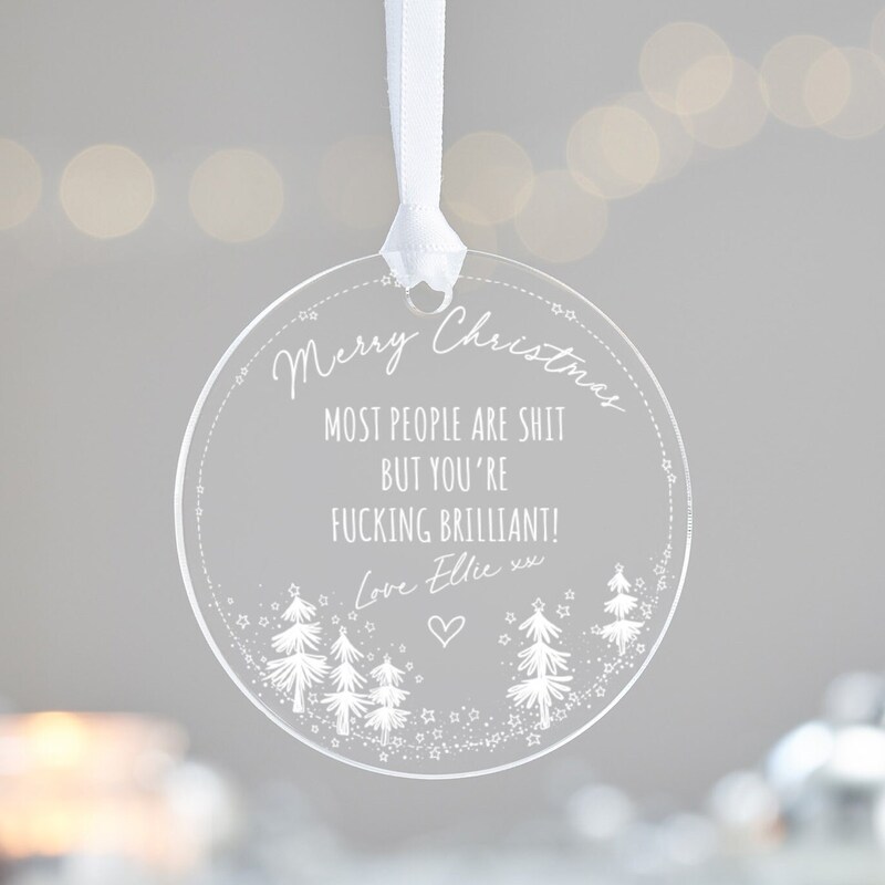 Funny Bauble for Friend - Etsy UK