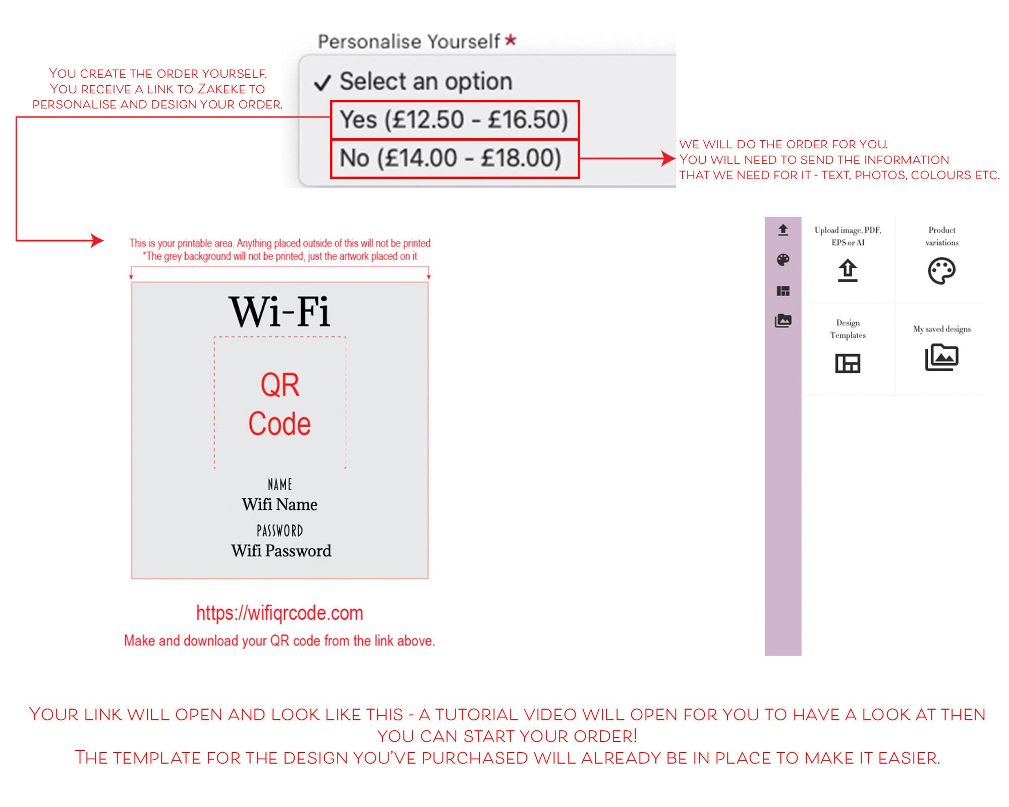 Personalised Wifi Sign | QR Code Scanner | Guest Wifi Password | Wifi ...
