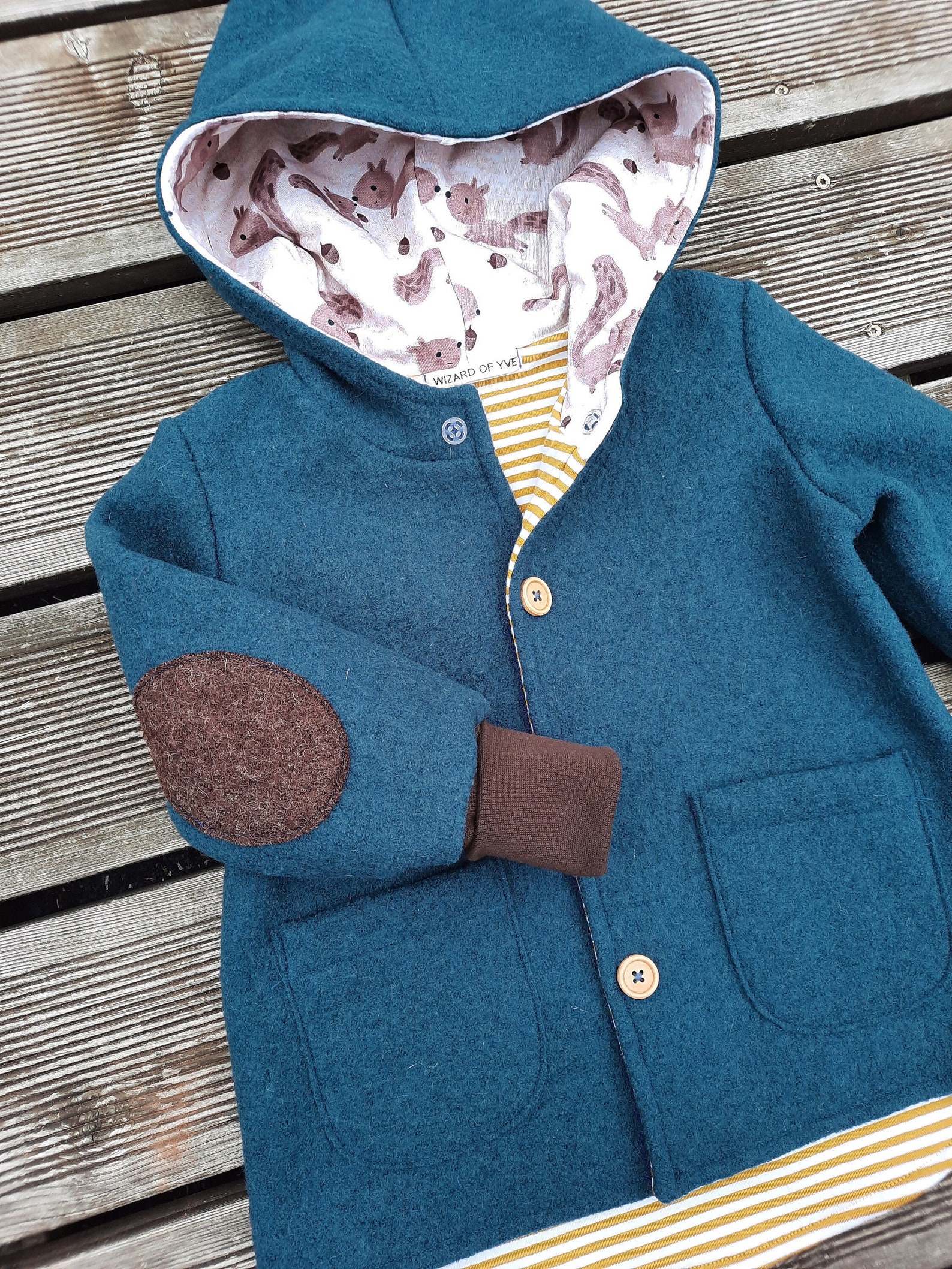 NEW Whale Jacket or Coat Zipfel Jacket Virgin Wool Walk - Etsy UK