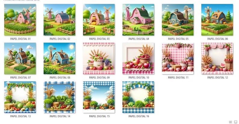Mickey and Minnie on the Farm Clipart - Disney Farm - Mickey the Farmer ...