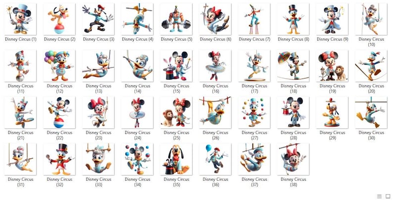 Mickey's Circus Clipart Pack | Disney Carnival PNG | Digital Download ...