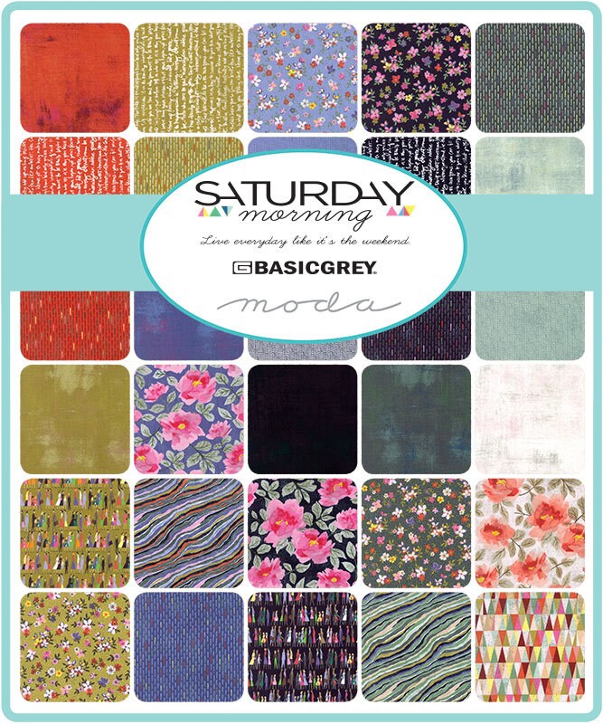 SALE Charm Pack Saturday Morning by Basicgrey - Etsy