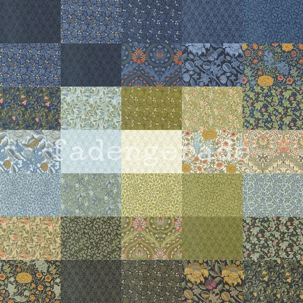 Morris Meadow Fabric - Etsy