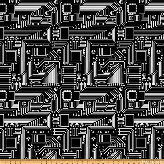 Circuit Board Pcb Stem Quad by Edward Miller | Etsy