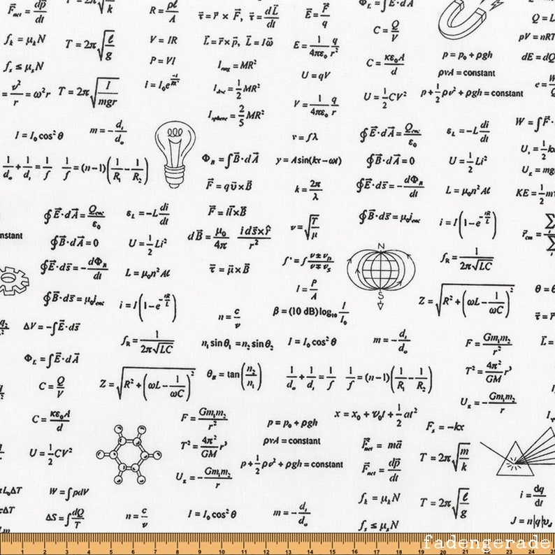 Equations Formulas Science Fair by Illustration Ink | Etsy