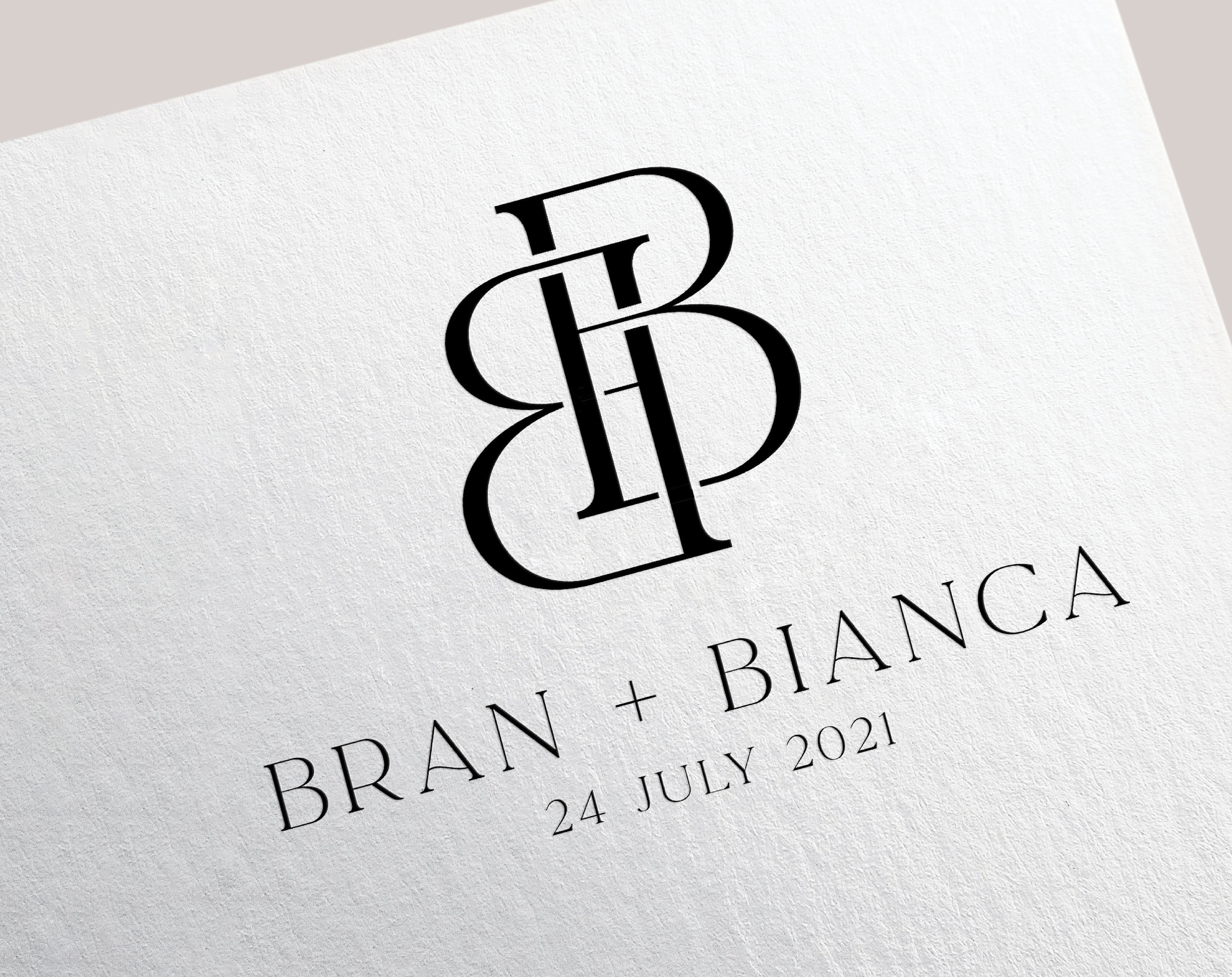 Semi Custom Digital Wedding Logo Wedding Monogram - Etsy Australia